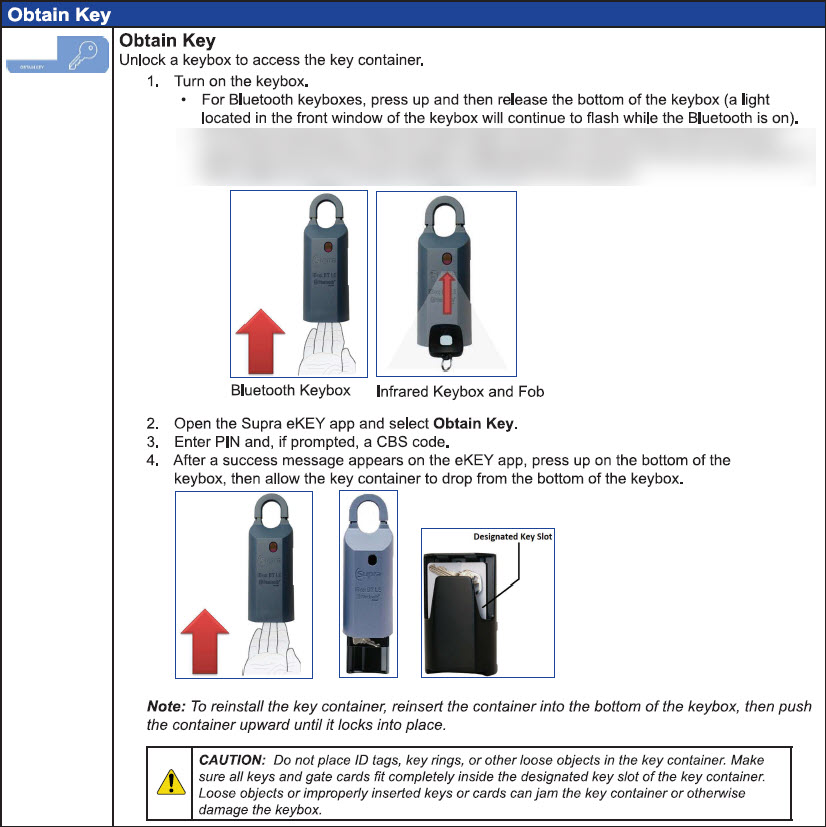 Obtain keys from keybox – The SmartDesk