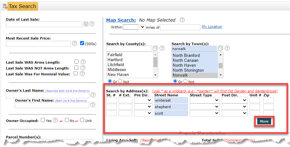 Tax labels for multiple streets – The SmartDesk