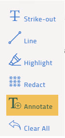 Marking up/annotating a form in Instanet – The SmartDesk