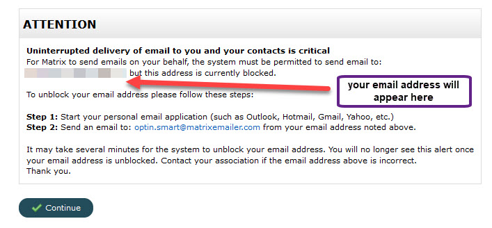 Uninterrupted delivery of mail popup window (Matrix) – The SmartDesk